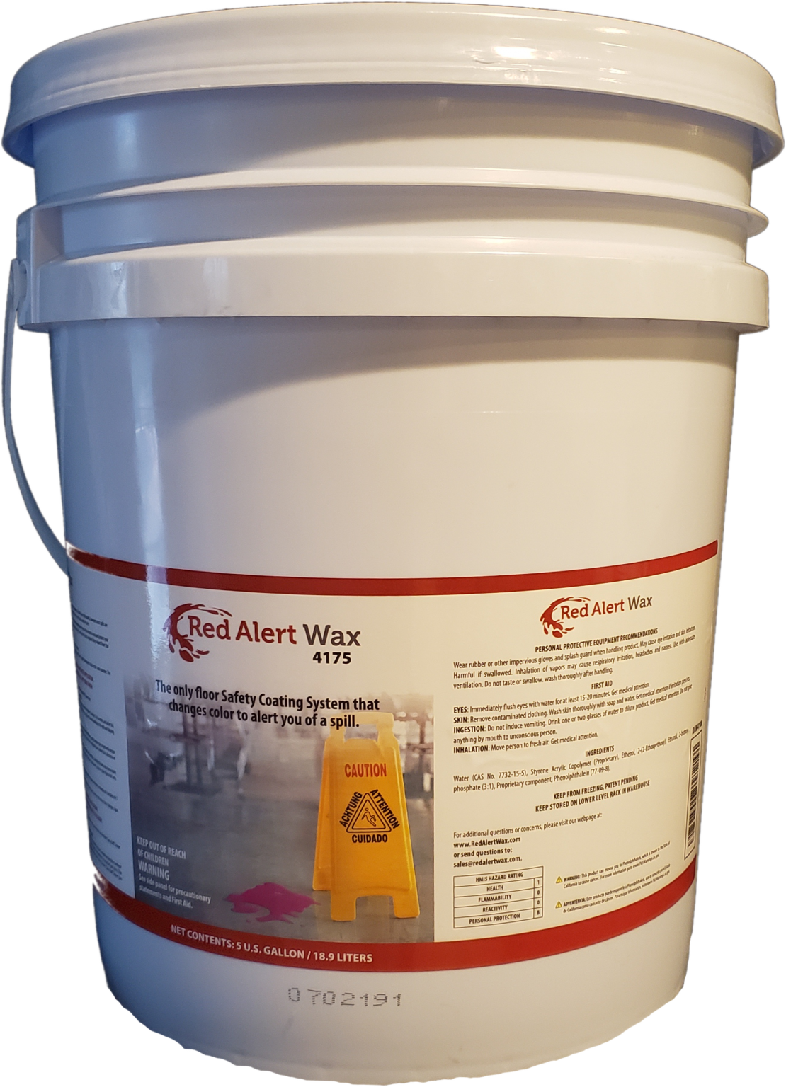 Floor Coating 5 Gal - Red Alert Wax
